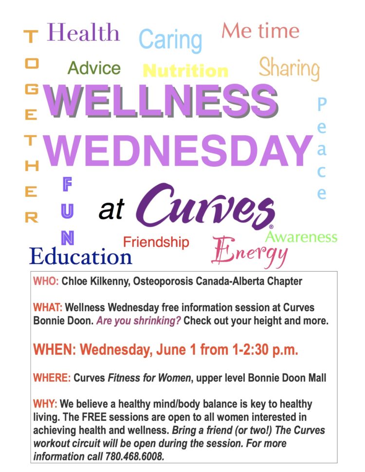 Wellness Wednesday at Curves Bonnie Doon | Edmonton's French Quarter